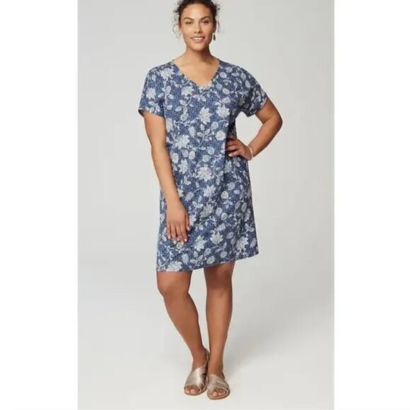 J. Jill | Dresses | J Jill Dress Pure Jill Softvneck Tshirt Dress L ...